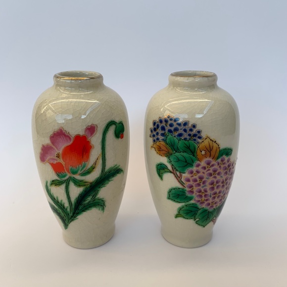 Homco | Other | Vintage Homco Small Flowers Vases Made In Japan | Poshmark